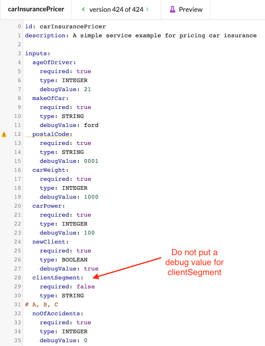 Create inputs - theWrench