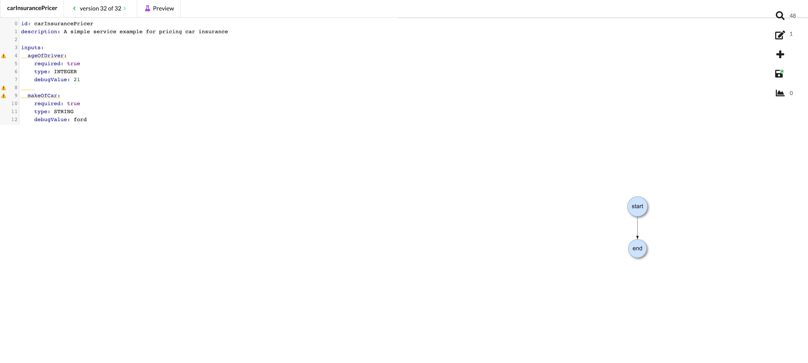 Create inputs - theWrench