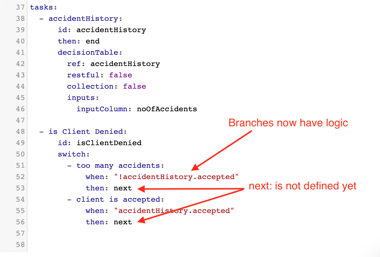 Create the first switch task - theWrench